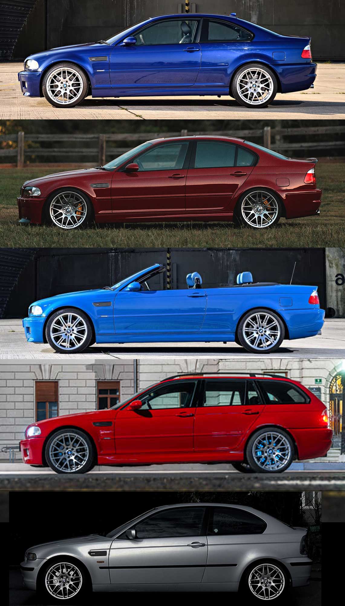 True and tribute e46 M cars. Which body style would you choose? | E46 ...